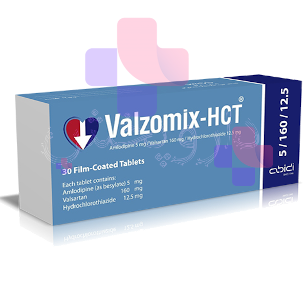 قرص والزومیکس اچ سی تی 5/160/12.5 میلی گرم | داروپخش